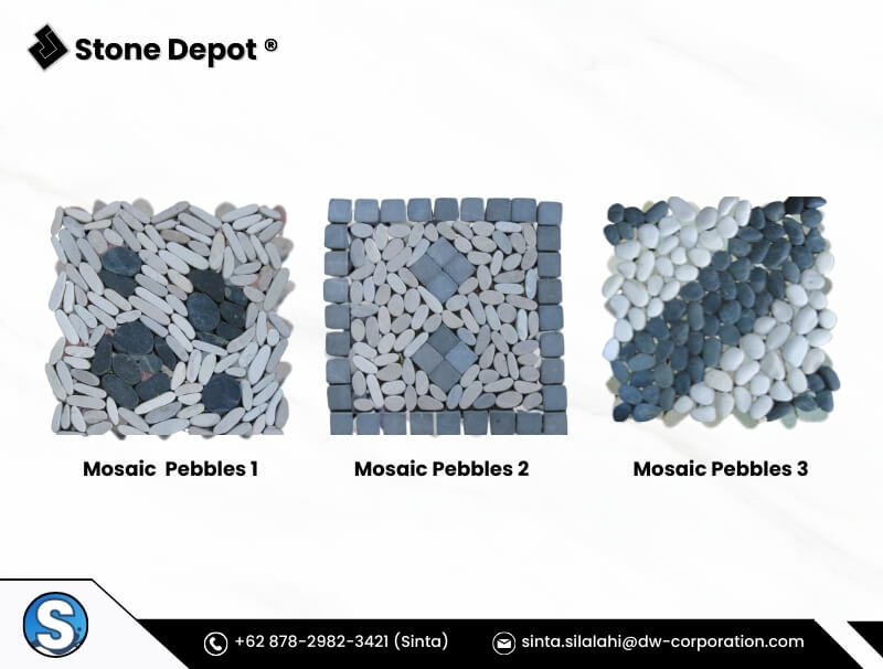 Stone Pebbles - Swimming Pool Tiles